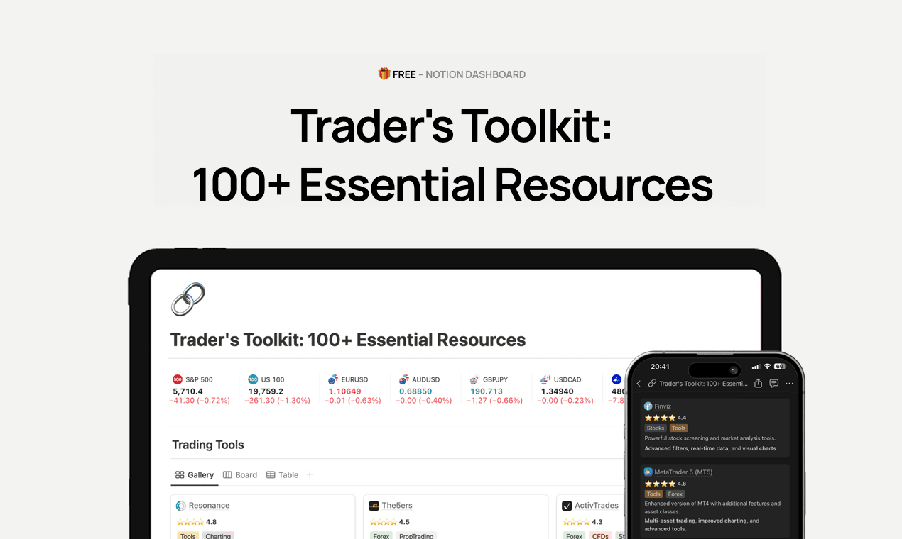 Trader's Toolkit — 100+ Essential Resources Every Trader Needs